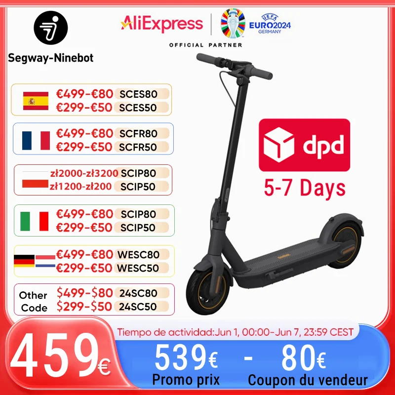 EU-Stock-Original-Ninebot-by-Segway-MAX-G30-G30P-Smart-Electric-Scooter ...