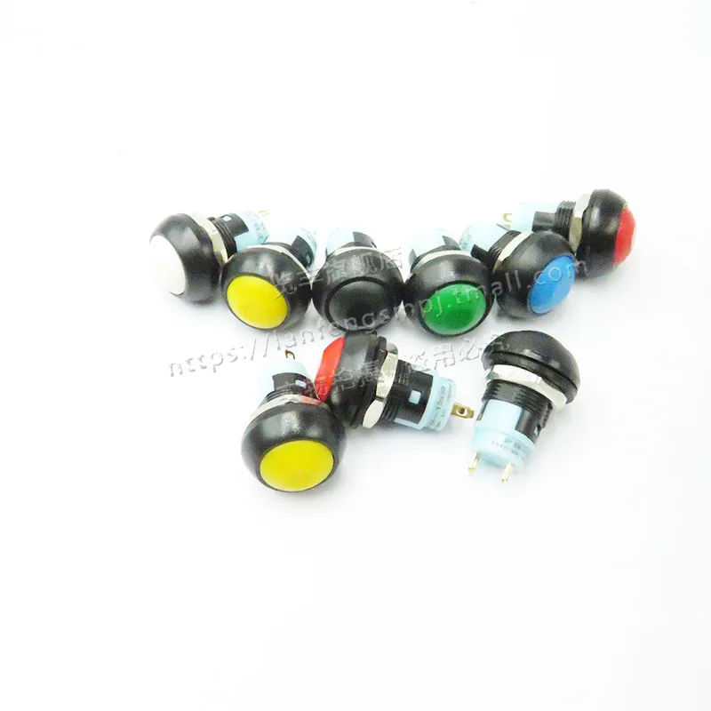 PBS-33A-12MM-waterproof-button-switch-with-lock-circular-self-locking ...
