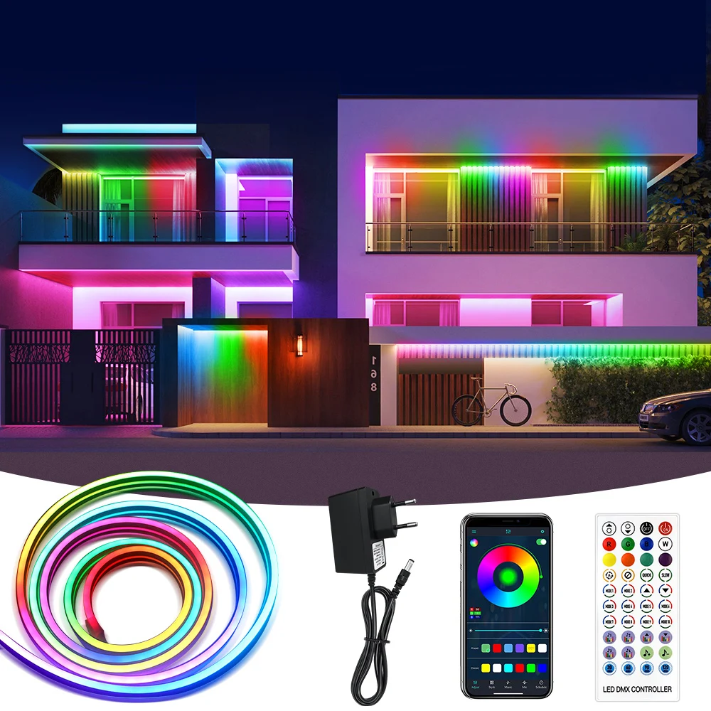 ColorRGB-Tuya-Smart-LED-Neon-Light-RGBIC-Dreamcolor-WS2812-Waterproof ...