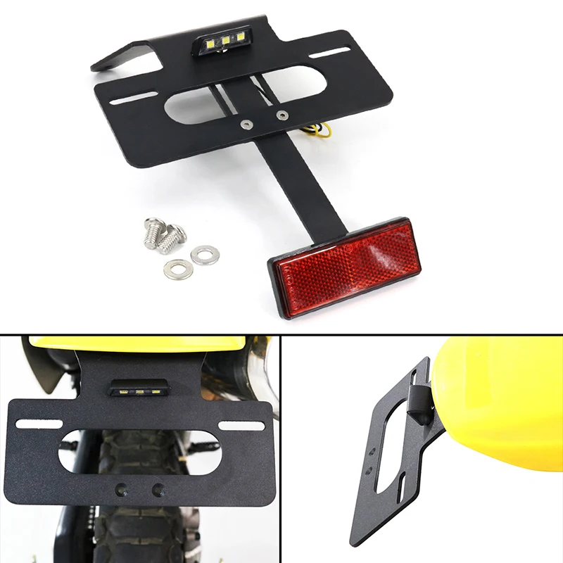 Rear-Tail-Tidy-Fender-Eliminator-Kit-License-Plate-Holder-Bracket-Fit ...