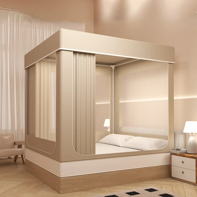 Large-Space-Square-Mosquito-Net-Blackout-Privacy-Bed-Curtain-Bed-Tent-3 ...