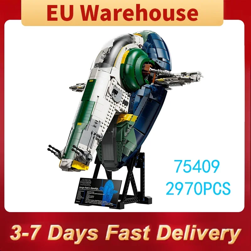 2970pieces Green Starship Model Building Block DIY Assemble Brick Toys ...