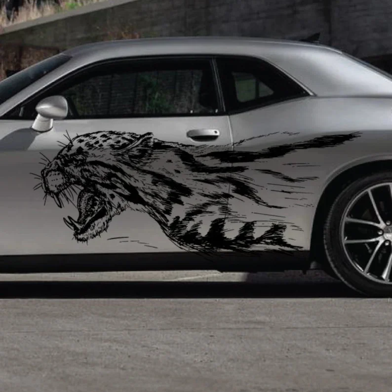 DS-PS-Fits-Challenger-Charger-Growling-Fast-Cheetah-Tattoo-Grunge ...