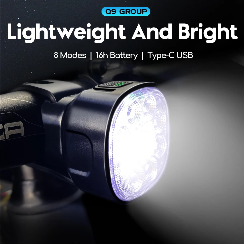 CYCLAMI-Bike-Light-Rechargeable-Waterproof-Bicycle-Front-Light-with ...