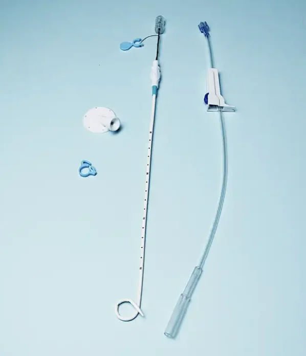 Cat-ter-de-drenaje-de-cola-de-cerdo-recubierto-hidrof-lico-con-bloqueo ...