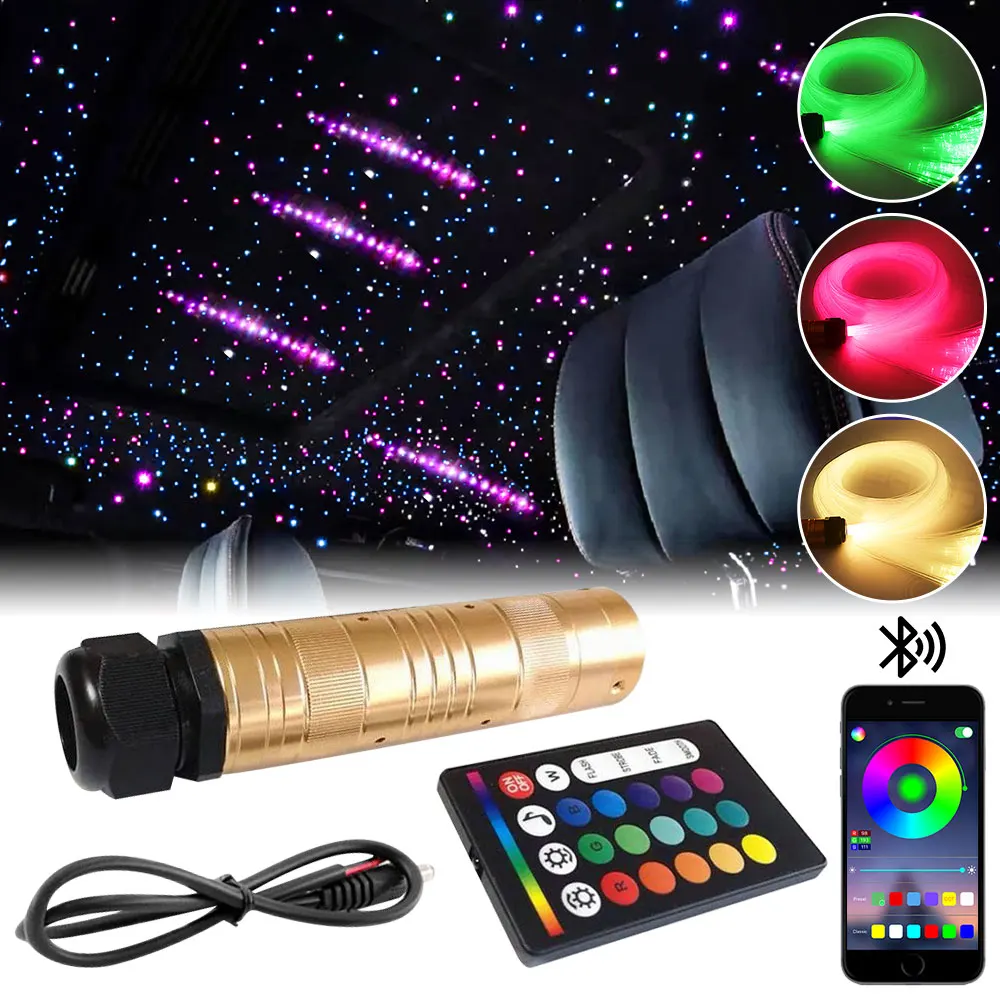 DC12V-RGBW-Car-Star-Ceiling-Decor-Light-With-300pcs-Fiber-Optic-Cable ...