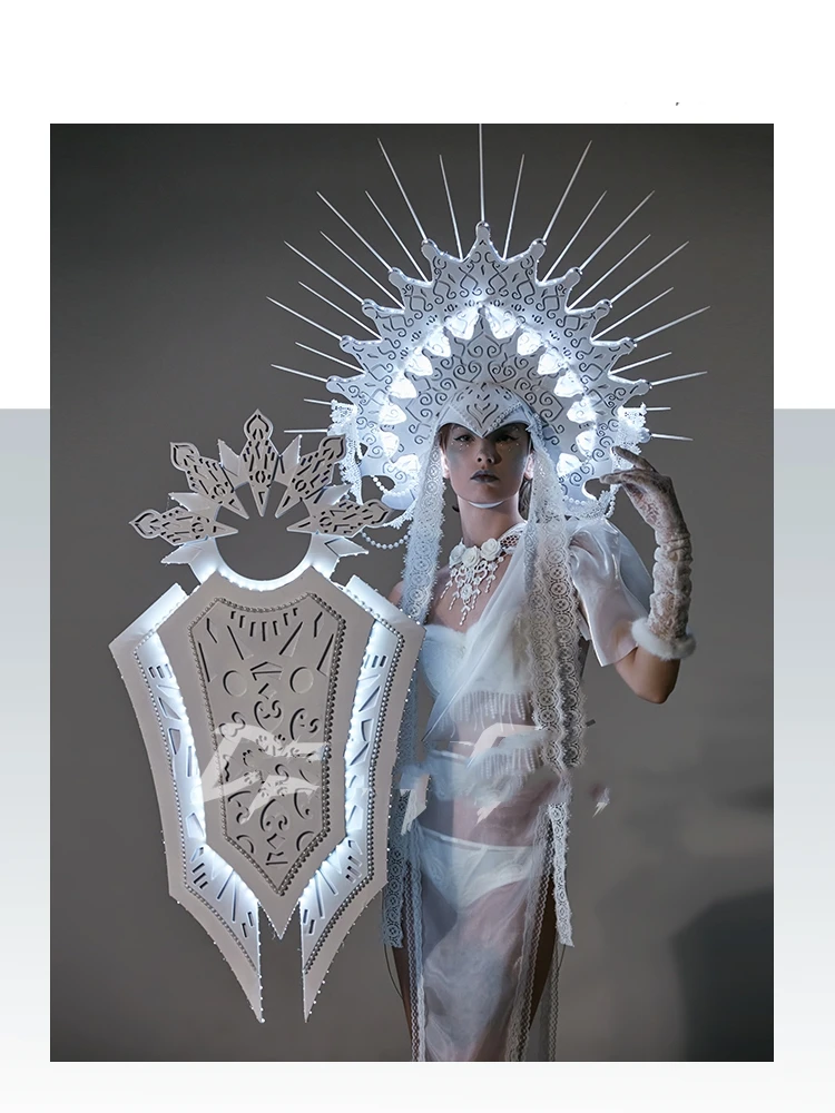 Original-white-day-Goddess-LED-luminous-gogo-performance-costume-big ...