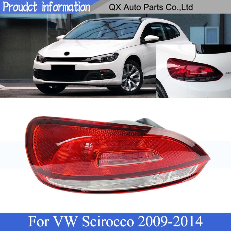 CAPQX Rear Tail light lamp For VW Scirocco 2009 2014 Rear Brake Light ...