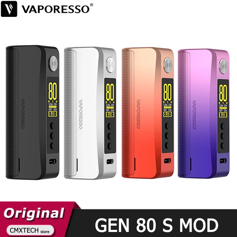 Original-Vaporesso-GEN-80S-Mod-80W-Mod-Box-MOD-Vape-Support-iTank-5ml ...
