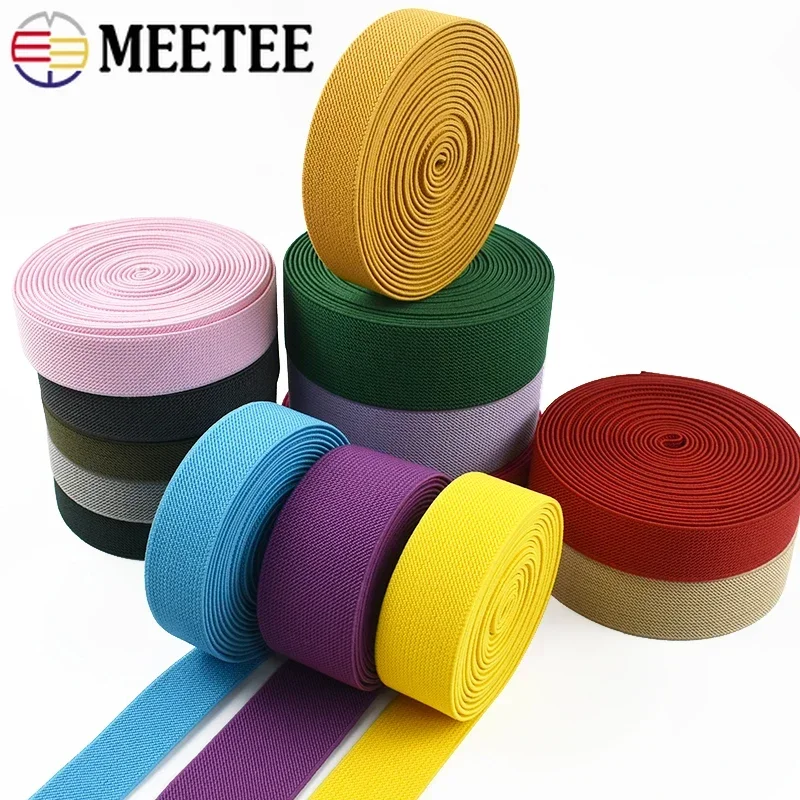 2Meters 10-50mm Meetee Sewing Elastic Band Trousers Rubber Bands ...