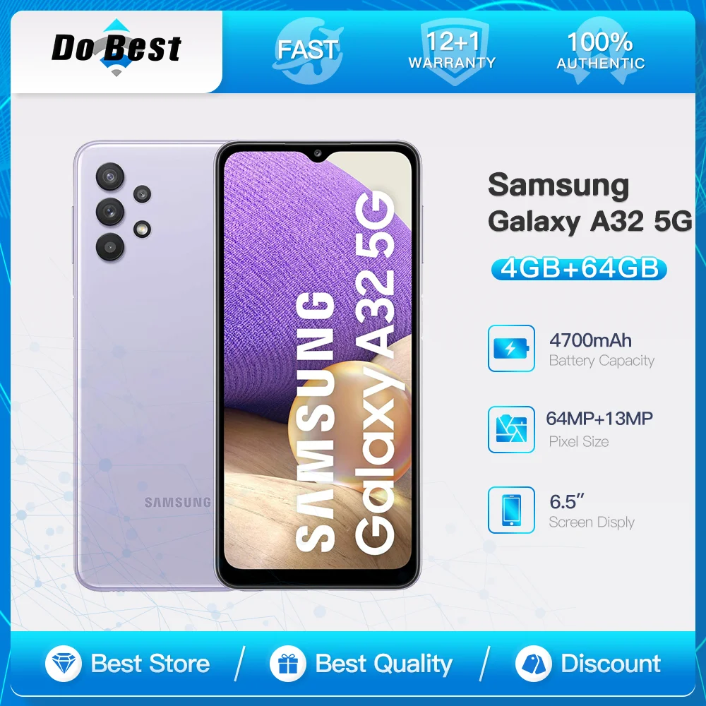 Samsung-tel-fono-inteligente-Galaxy-A32-A326U1-5G-Original-NFC-4GB-de ...