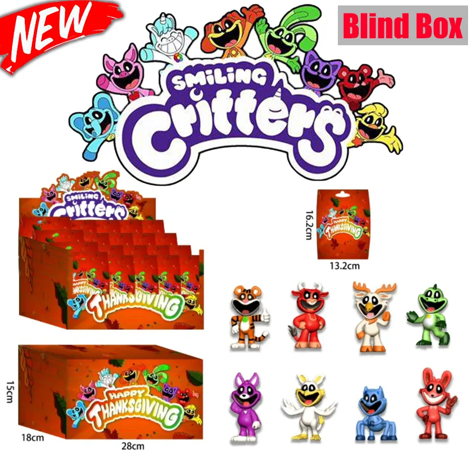 10cm-Smiling-Critters-figures-Anime-catnap-Mystery-Fun-Blind-Box-kawaii ...