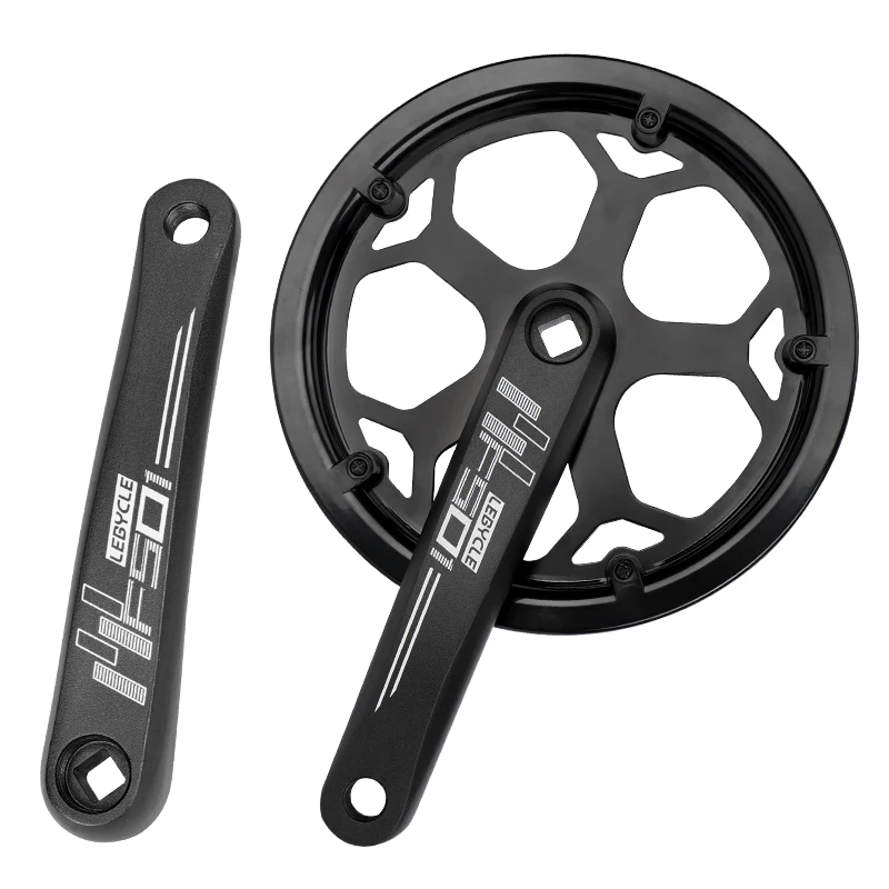 Lebycle-Folding-Bike-Square-Hole-Crank-Toothed-Disc-Single-Chain-Disc ...