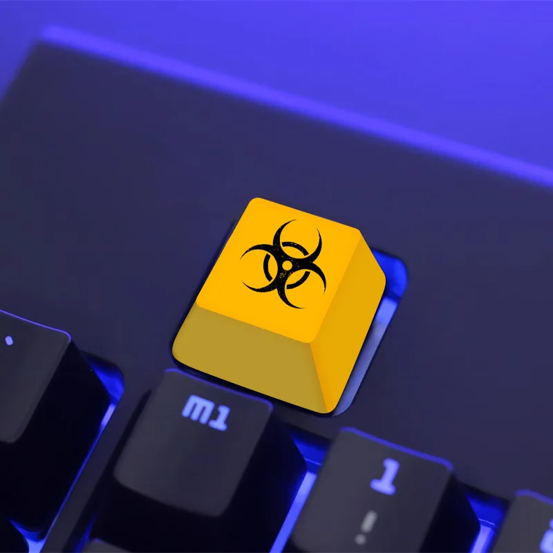 Keycap personalizado 1pc keycaps biohazard umbrellla pbt metal keycaps ...