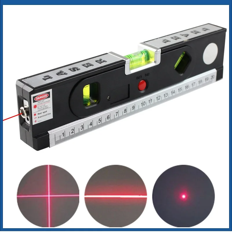 Home-Multi-function-High-Precise-Laser-Leveling-Instrument-Steel-Ruler ...