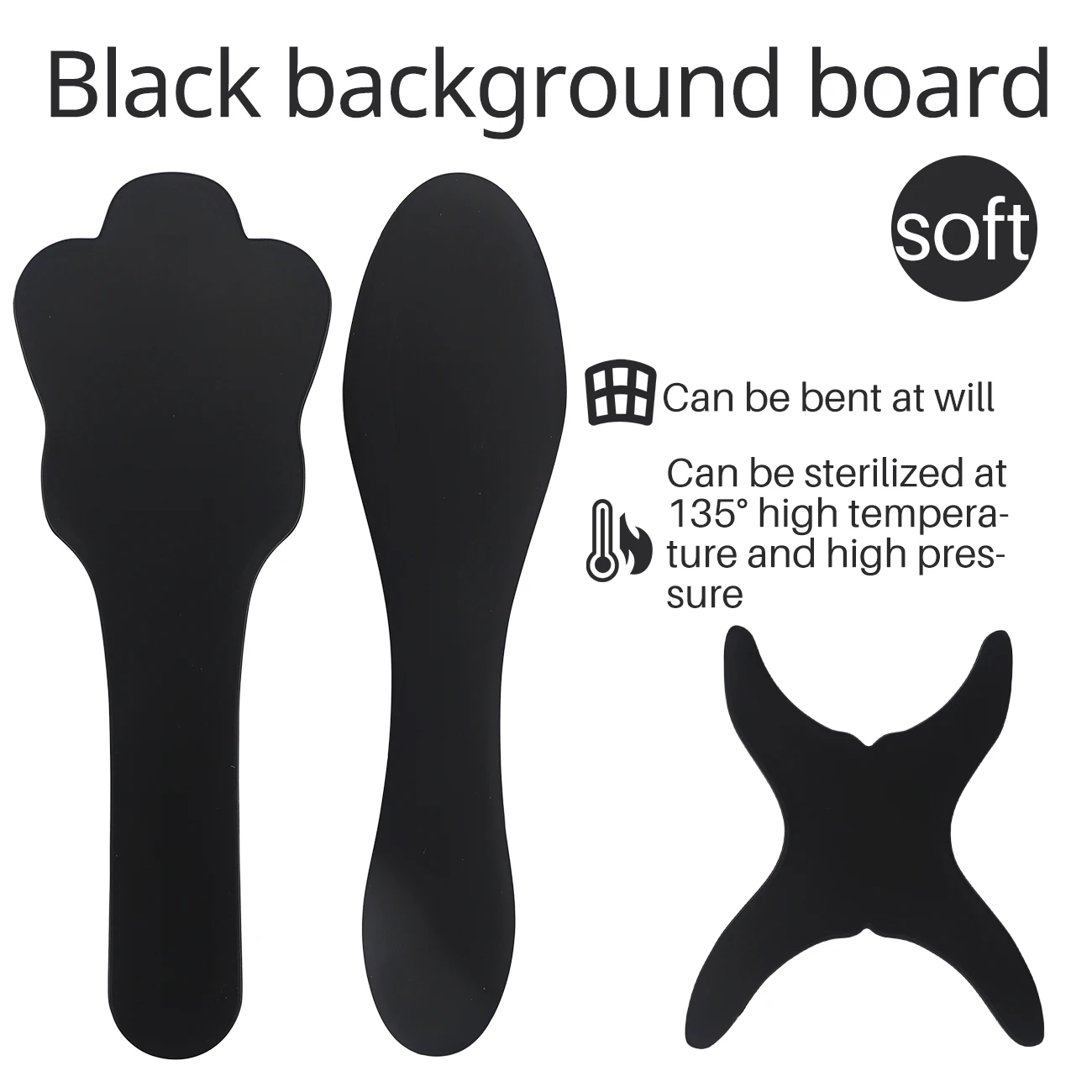 Durable-Dental-Photo-Contrast-Board-Photography-Black-Background-Board ...