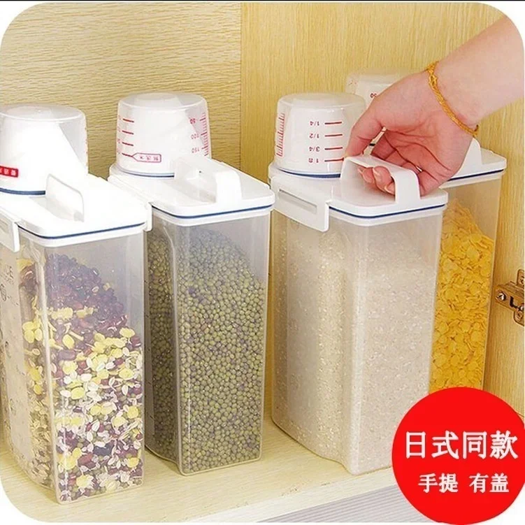 Kitchen Storage Box Food Storage Containers Plastic Grain Storage Tank ...