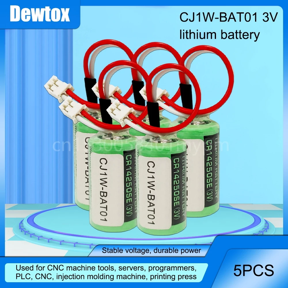 5PCS 3V 1000mAh CP1W BAT01 CJ1W BAT01 CR14250SE R PLC CNC Lithium ...