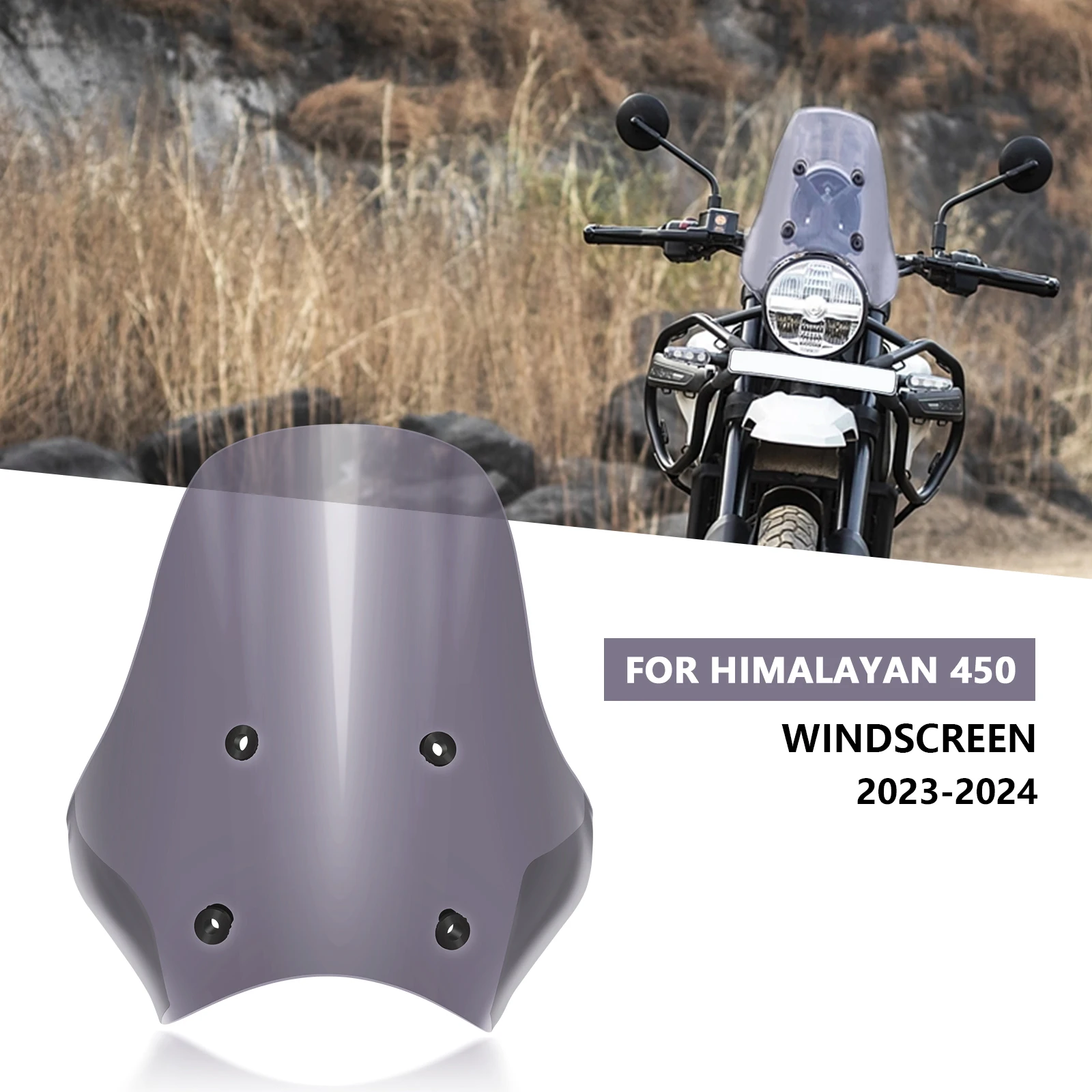 For-Himalayan-450-himalayan450-2023-2024-New-Motorcycle-Windshield ...