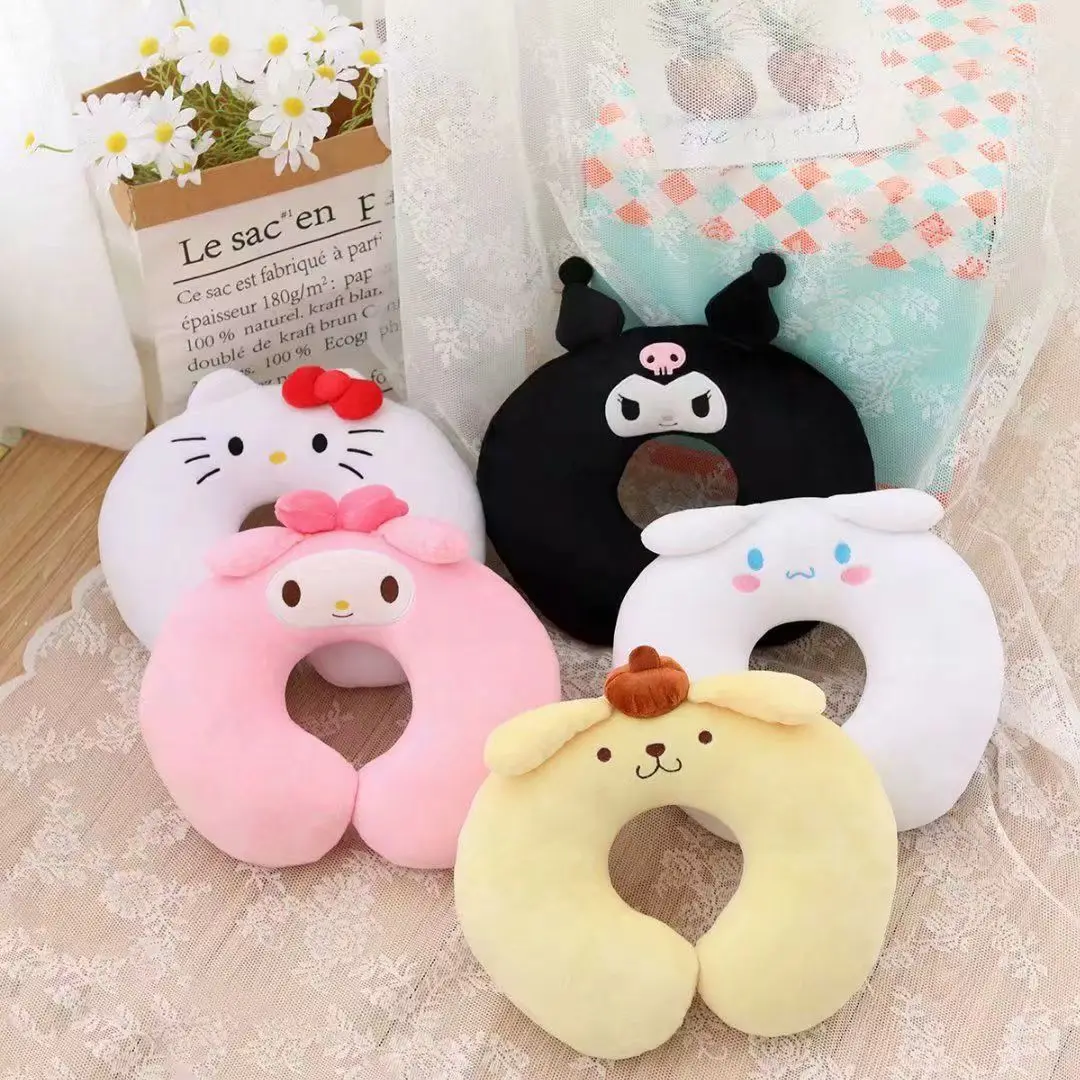 Kawaii-Sanrio-Neck-Pillow-Cartoon-Hello-Kitty-My-Melody-Kuromi ...