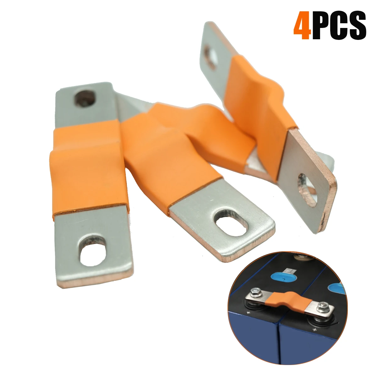 4PCS Lifepo4 Battery Busbar Copper Cells Lithium Battery Accessories ...