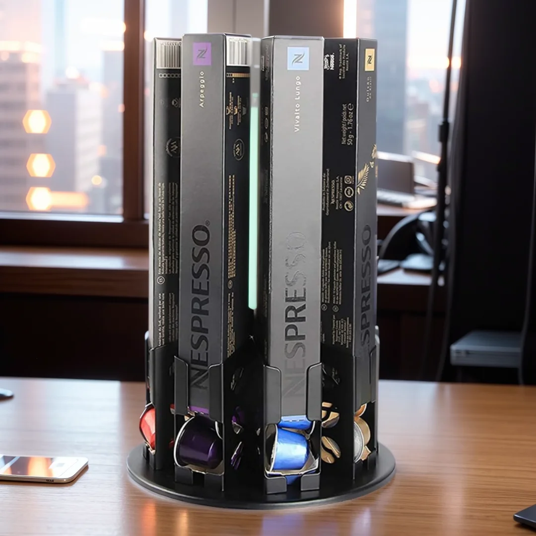 Nespresso-Coffee-Box-Rotatable-Holder-For-Stand-Display-Black-Rack ...