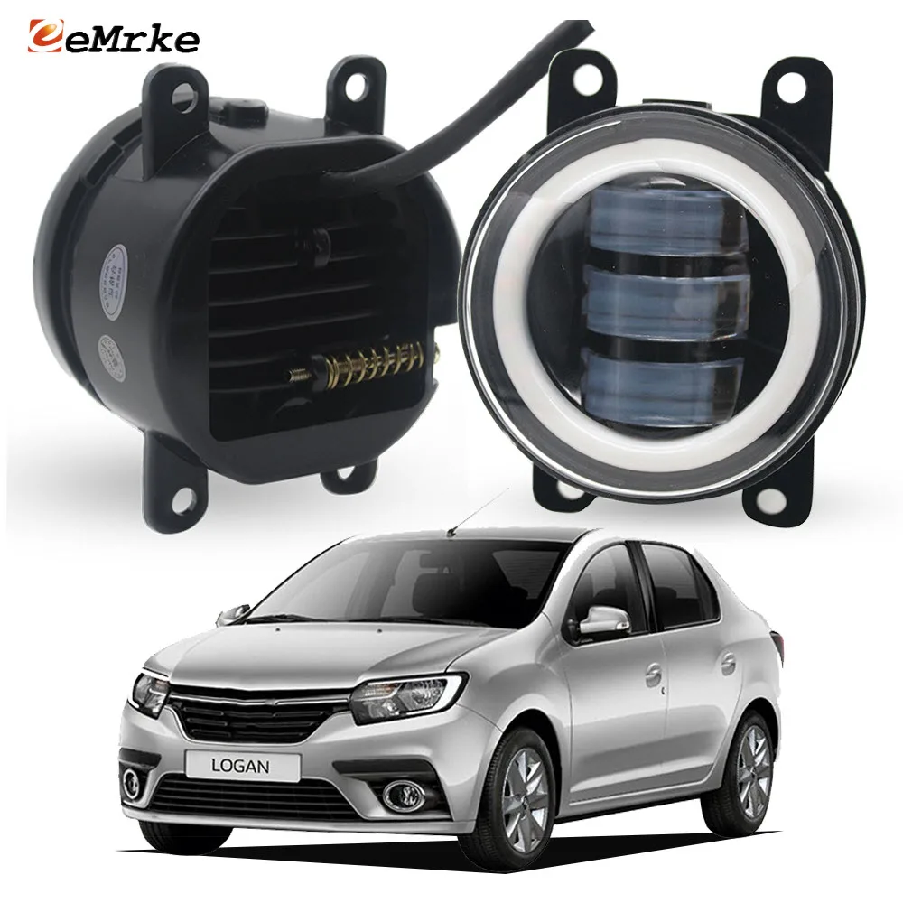 LED Fog Light Spot Driving Lamp Lens for Renault Sandero Logan Symbol ...