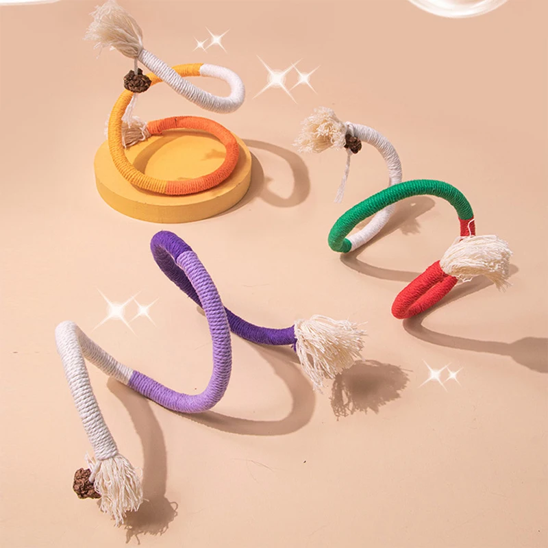 Cat-String-Toy-Interactive-Cat-Scratcher-Cotton-Rope-Toy-Bite-resistant ...