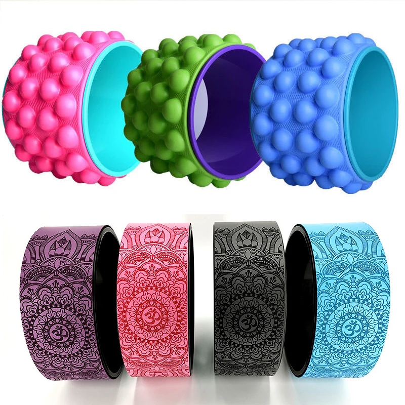 Home Massage Roller Exercise Muscle Workout Yoga Circle Wheel Back Pain ...