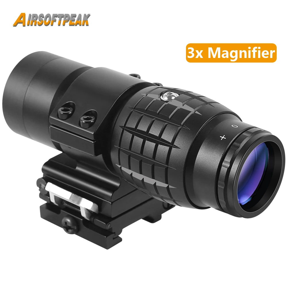 3x-Magnifier-Scope-with-Flip-to-Side-20mm-Rail-Mount-Quick-Detach ...