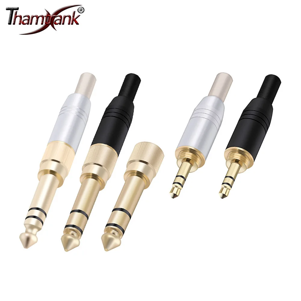 4pcs 3.5mm Jack 3Poles Stereo Male Plug Soldering Wire Connectors with ...