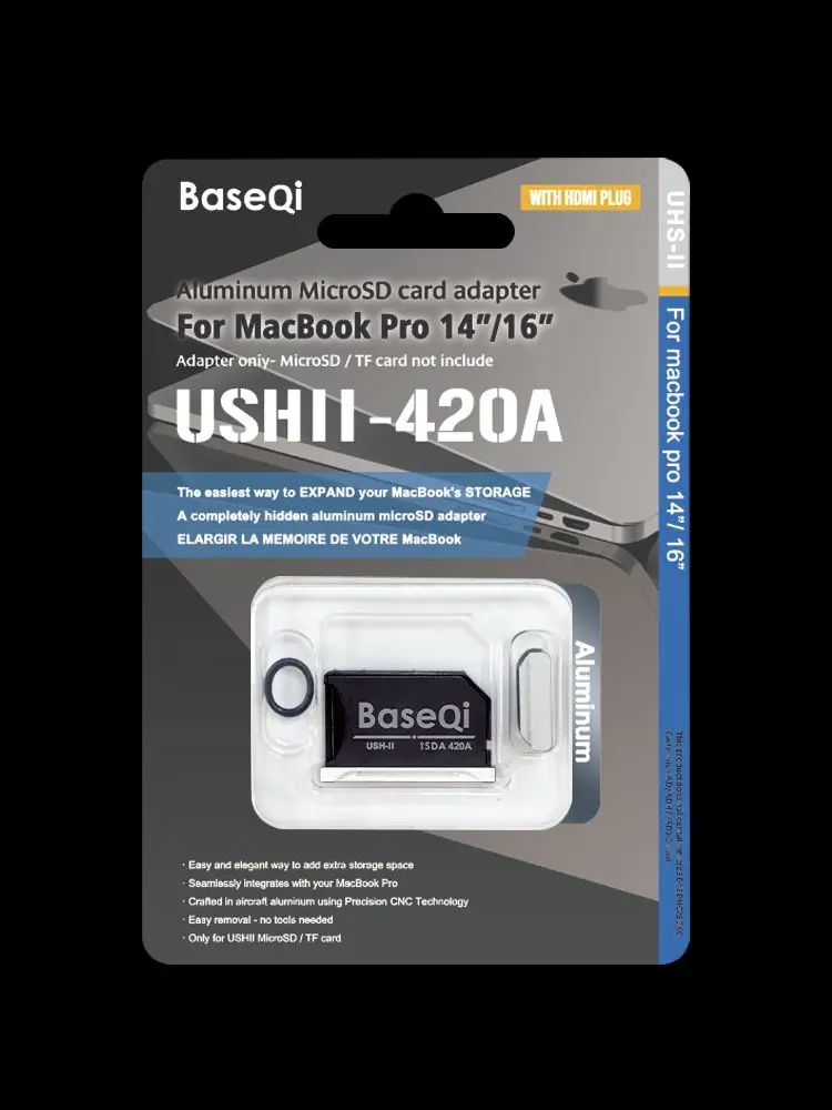 BaseQi-MacBook-420AHS-Silver-Aluminum-Invisible-Drive-Micro-SD-TF-Card ...