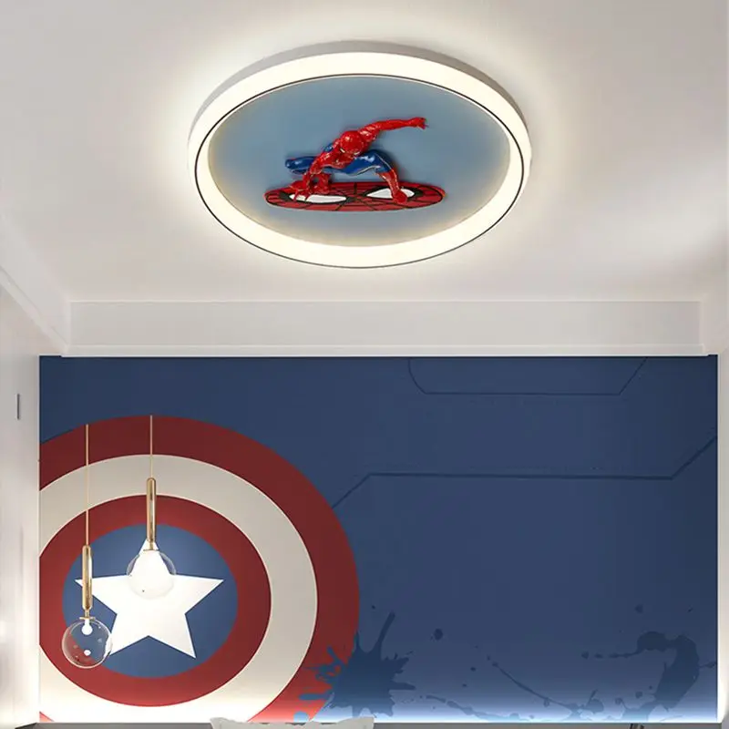Ceiling Lamps Bedroom Spider Man | Led Ceiling Lights Spider Man - Man ...