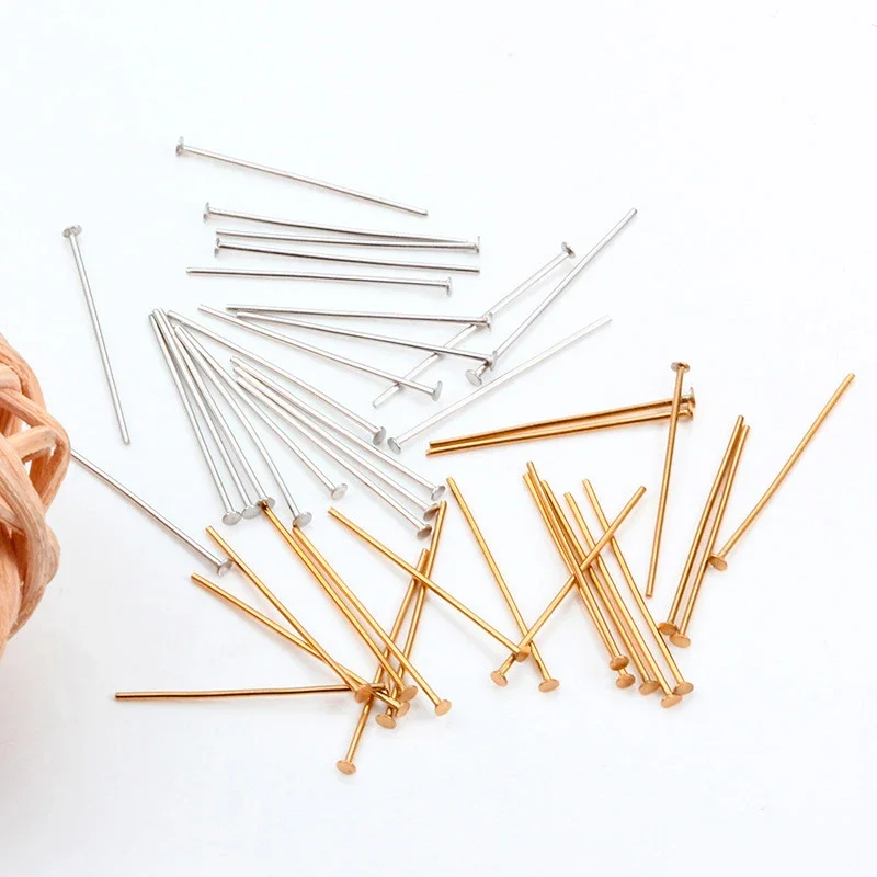 50Pcs-New-Metal-0-8-28mm-Eye-Flat-T-Head-Pins-Headpins-For-Jewelry ...
