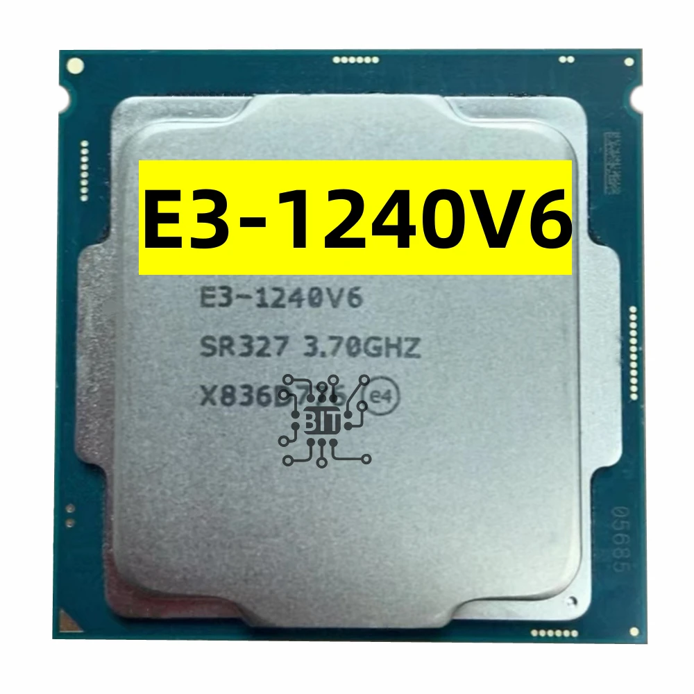 Usado Xeon E3 1240V6 CPU 3.70GHz 8M LGA1151 E3 1240 V6 Quad core ...