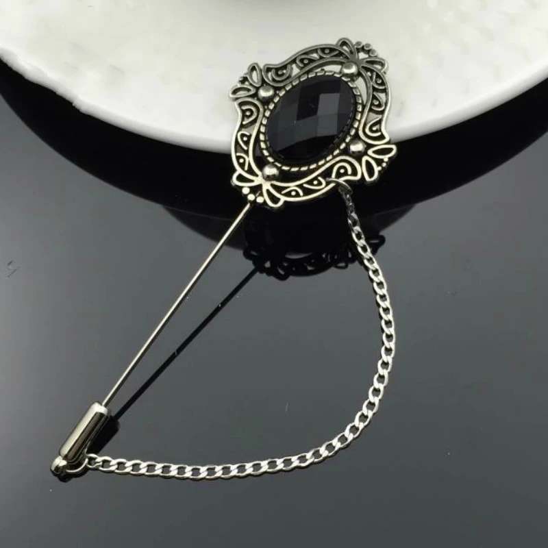 Vintage Brooches For Men Suit Collar Brooches Long Needle Male Suit ...