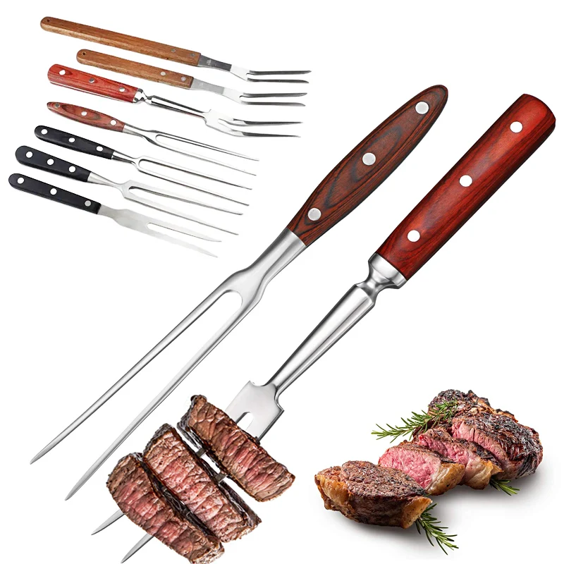 Barbecue-Forks-Beef-Grill-Tools-BBQ-Accessories-Stainless-Steel-Large ...