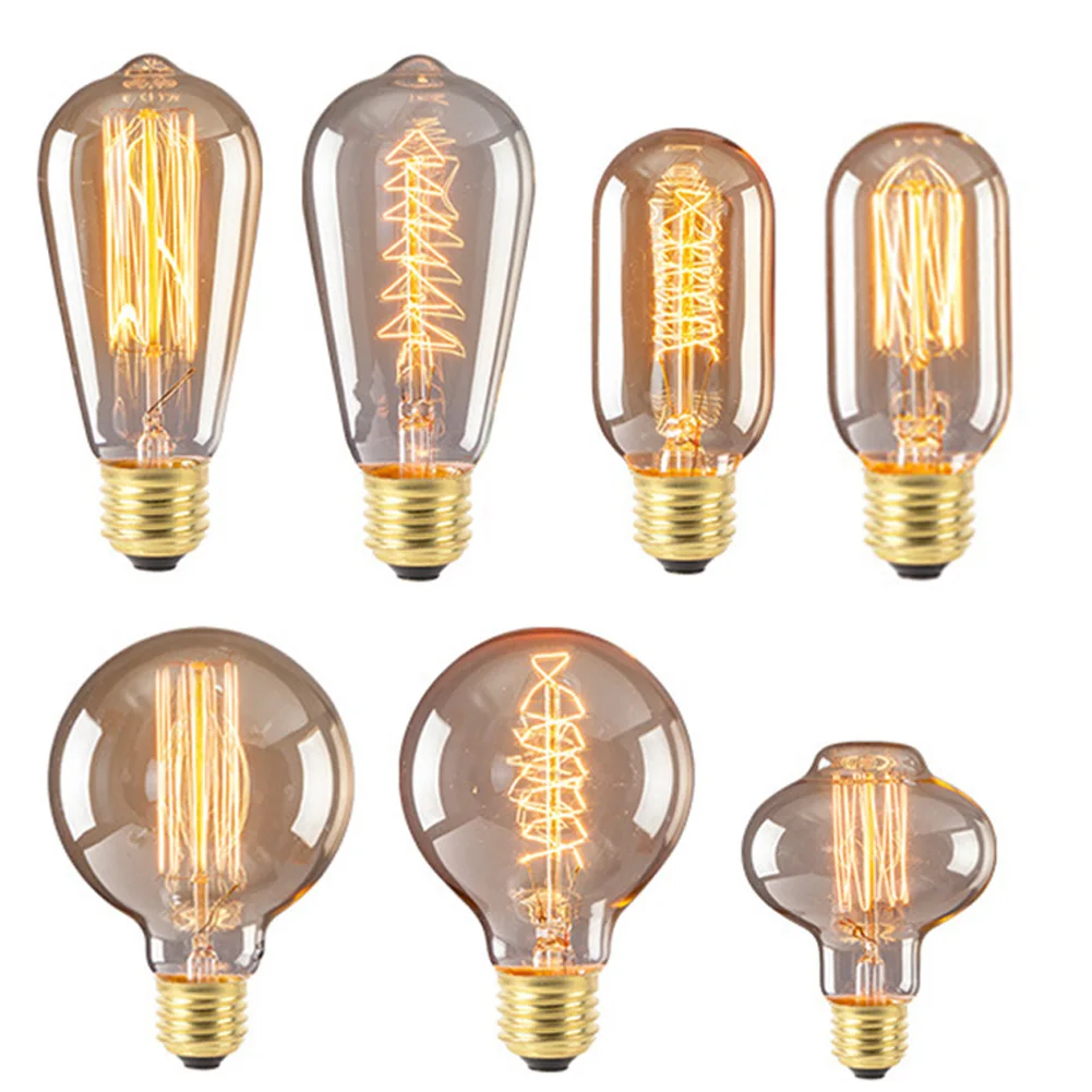 Retro-Warm-White-Led-Light-Bulbs-E27-ST64-T45-G80-40W-Light-Bulb-Amber ...