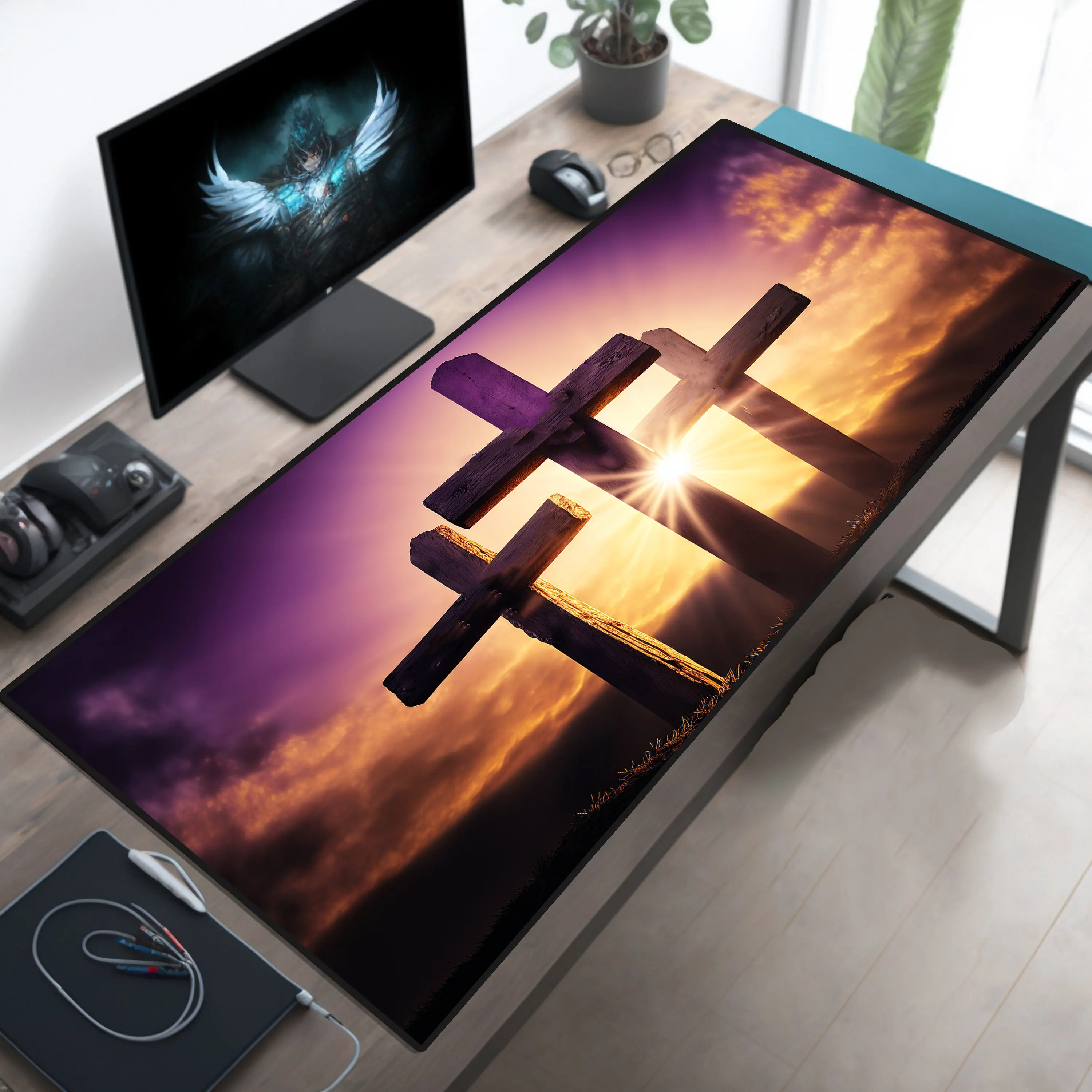 At The Cross Christian Desk Mat,Bible Mouse Pad,Christianity Mousepad ...