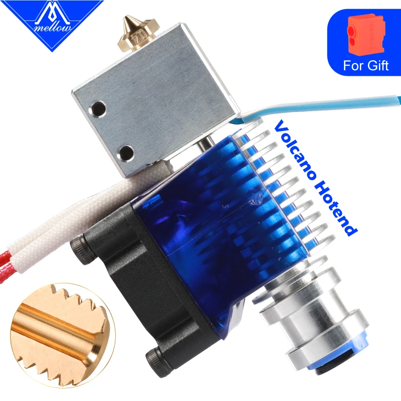 Mellow Nf-v6 Volcano Hotend 12v/24v Remote Bowden Print J-head Hotend And Cooling Fan Bracket ...