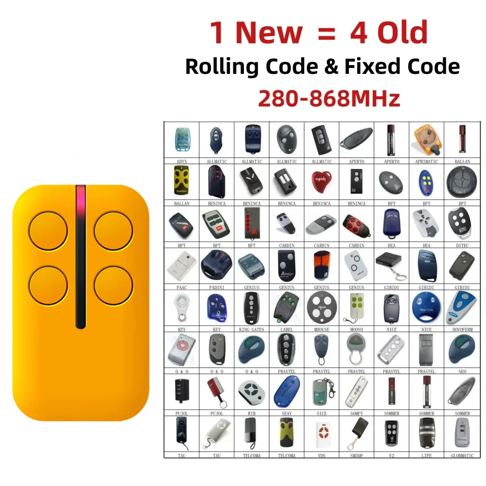 Multi-Freq-ncia-Garagem-Porta-Controle-Remoto-Duplicador-Rolling-Code-C ...