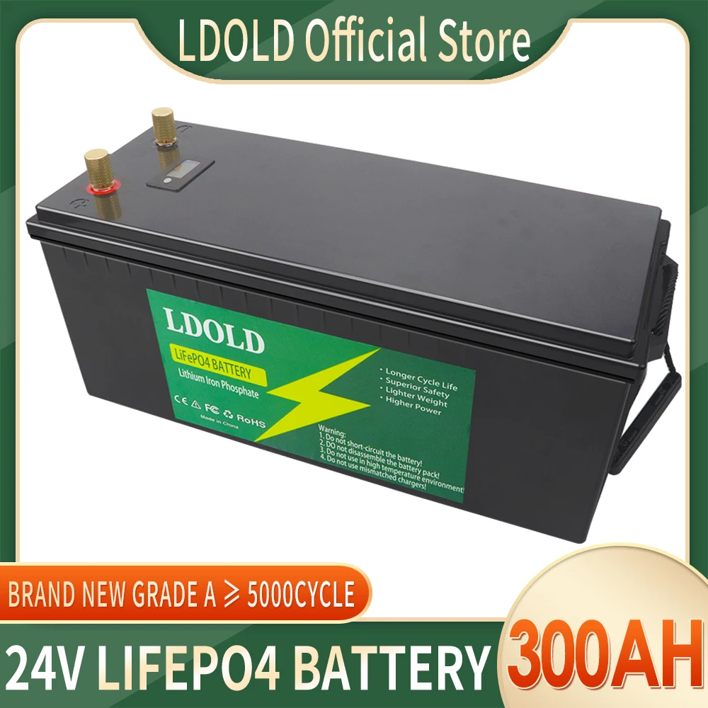 24V 300Ah 200Ah 100Ah LiFePO4 akumulator litowo żelazowo fosforanowy ...