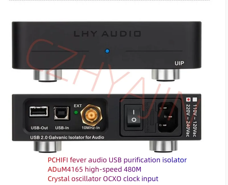 PCHIFI-fever-audio-USB-purification-isolator-ADuM4165-high-speed-480M-crystal-oscillator-OCXO ...