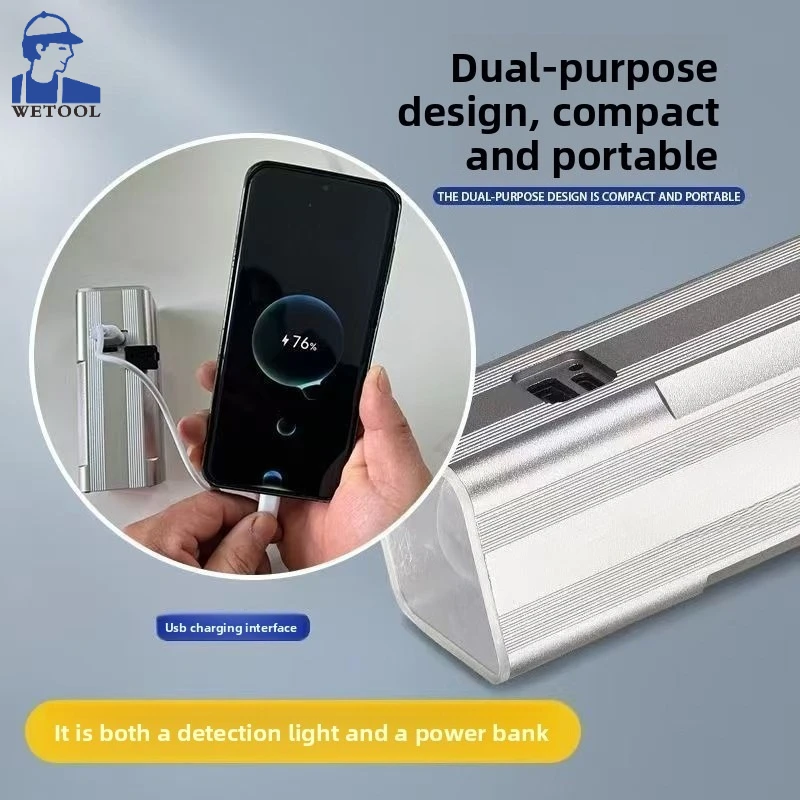 Wall Grinding Acceptance Artifact LED Flashlight USB Interface Portable ...