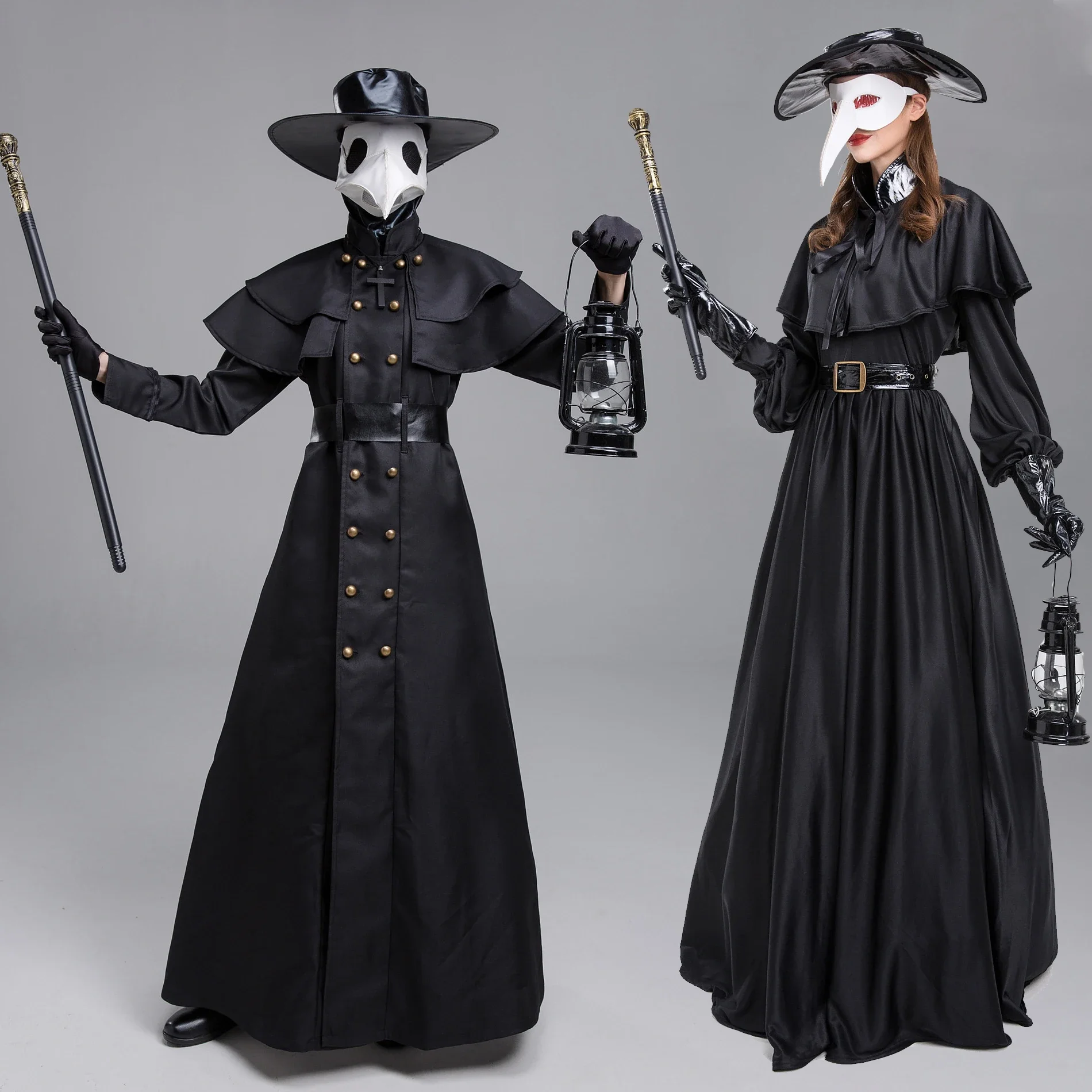 Praga-m-dico-cosplay-vestido-conjunto-halloween-cosplay-traje-medieval ...