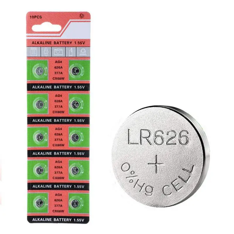 10PCS-Watch-Coin-Battery-AG4-377A-377-LR626-SR626SW-SR66-LR66-Button ...