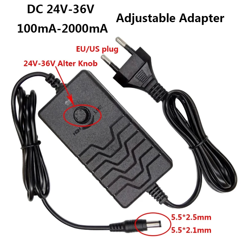 Adjustable Power Adapter Supply 24v To 36v 24 36 Volt 26v 30v 31v 32v ...
