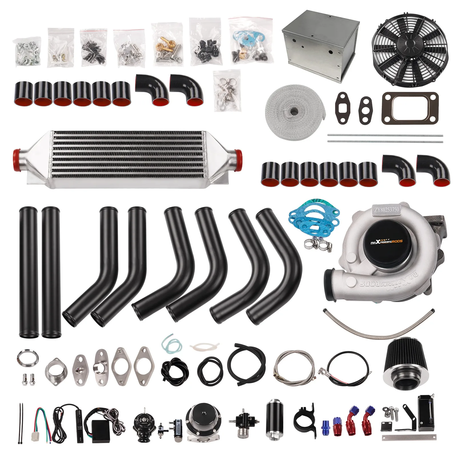 Kit Turbo para motor LS1 LS2 LS6, con BOV, Intercooler, filtro de aire ...