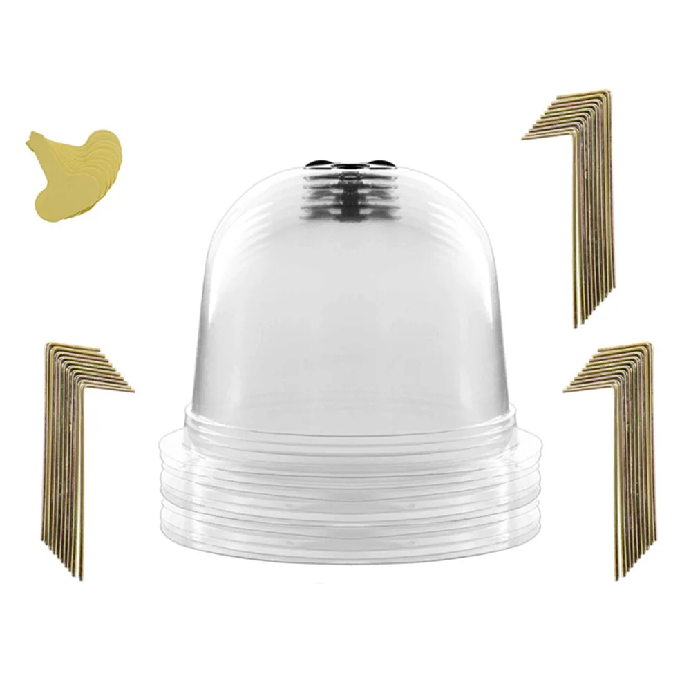10pcs-Plant-Protect-Bell-Covers-Reusable-Plastic-Clear-Garden-Plant ...