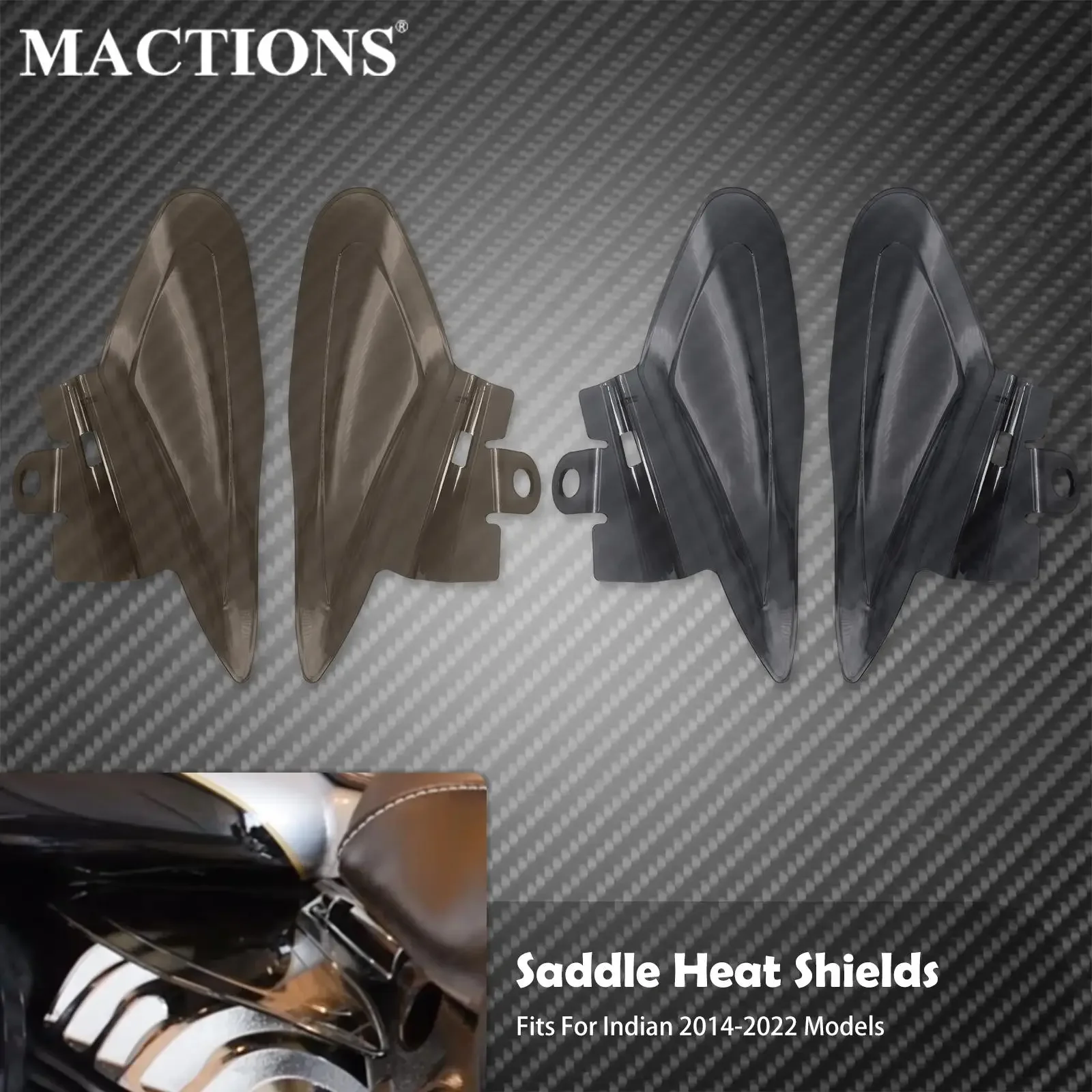 Motorcycle-Reflective-Saddle-Heat-Shields-ABS-For-Indian-Chief-Classic ...